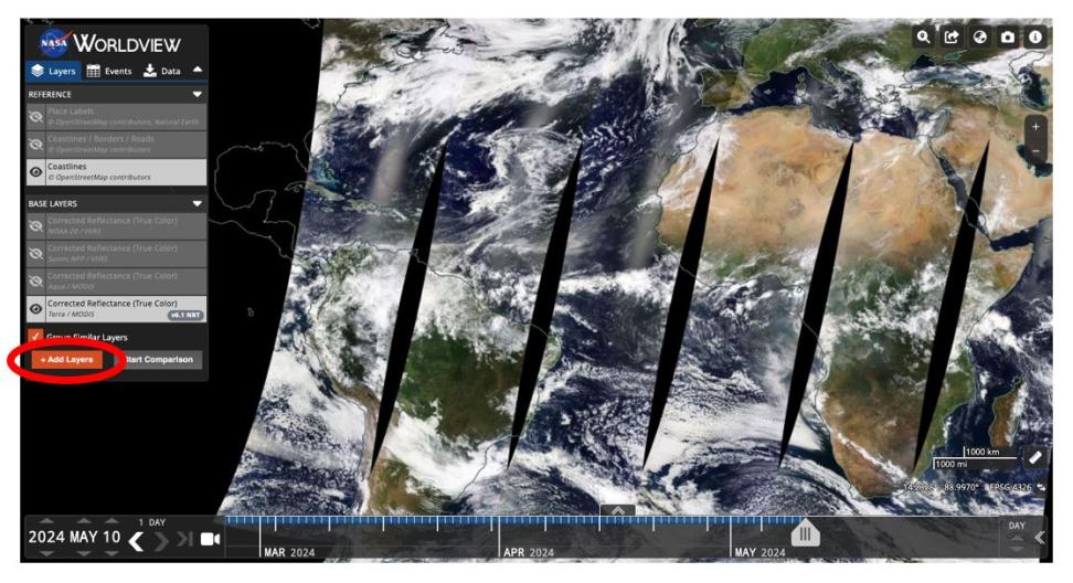 Worldview Adds 15 New Data Layers | NASA Earthdata